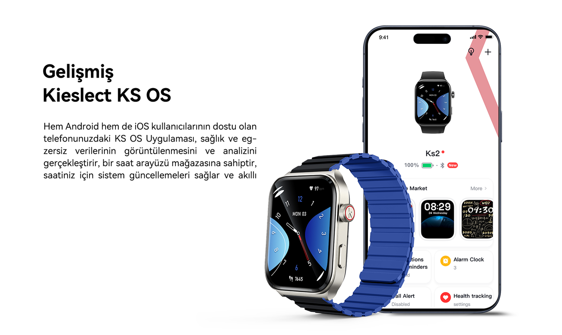 Kieslect Ks2 Space Gray Akıllı Saat